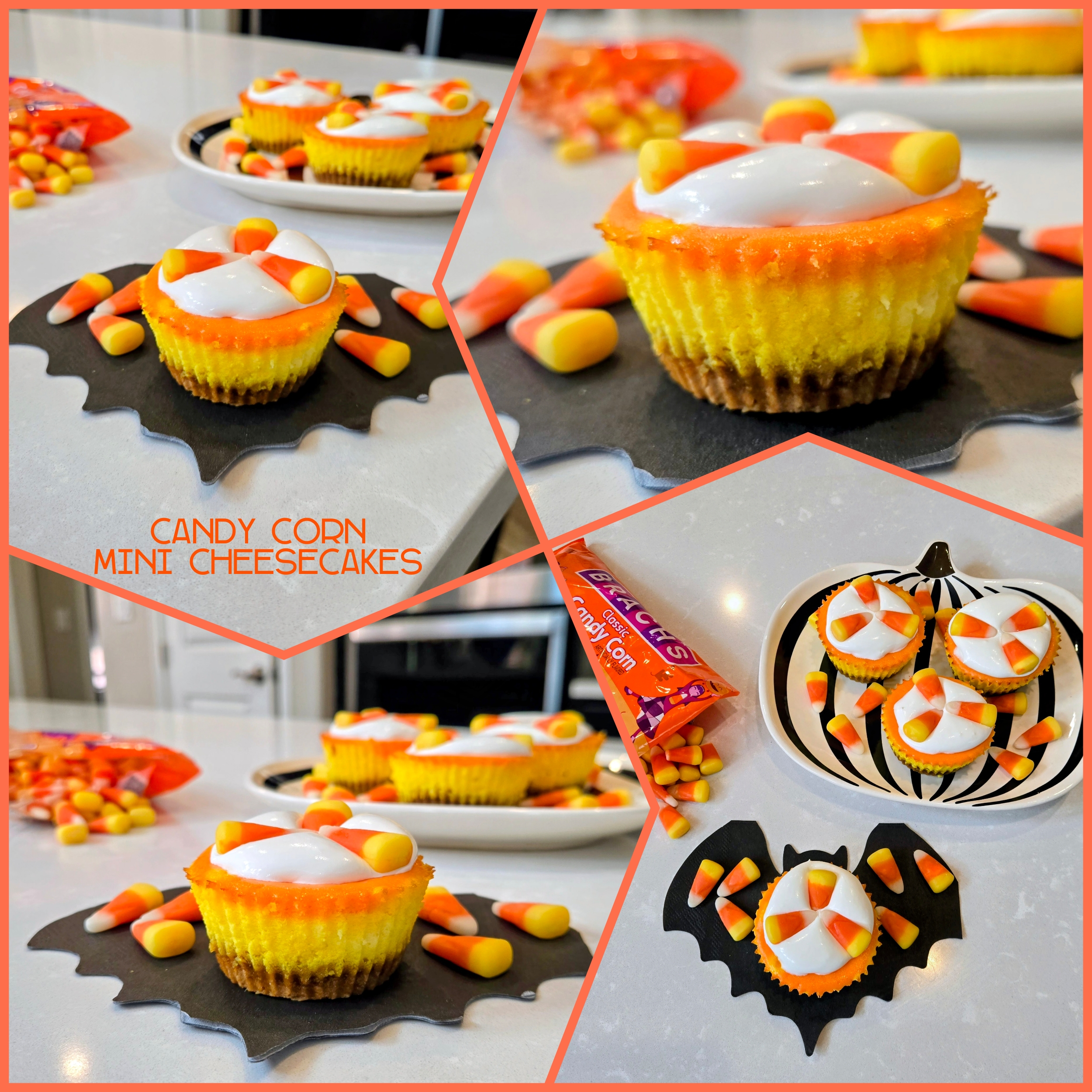 Mini Candy Corn Cheesecakes – Kate Bakes Cakes