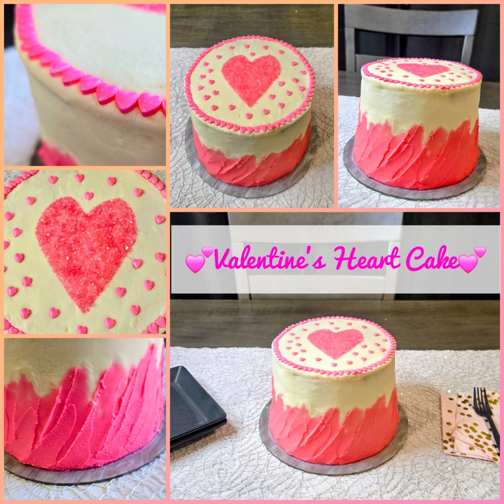 Raspberry Buttercream Valentine’s Heart Cake – Kate Bakes Cakes
